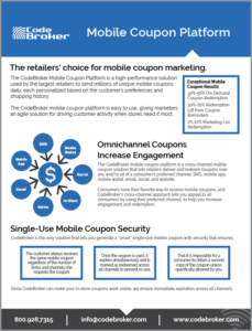 Mobile Coupon Software Product Information