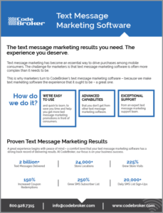 Product Sheet: Text Message Marketing Software