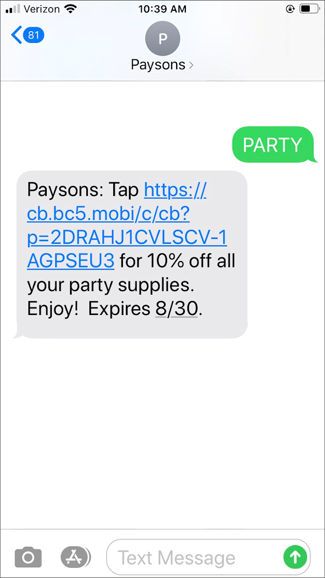 Top 5 Text Message Promotions